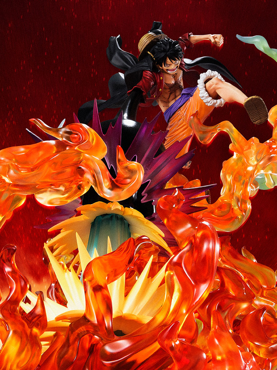One Piece | Nova action figure insana do Luffy utilizado o ataque Red ...