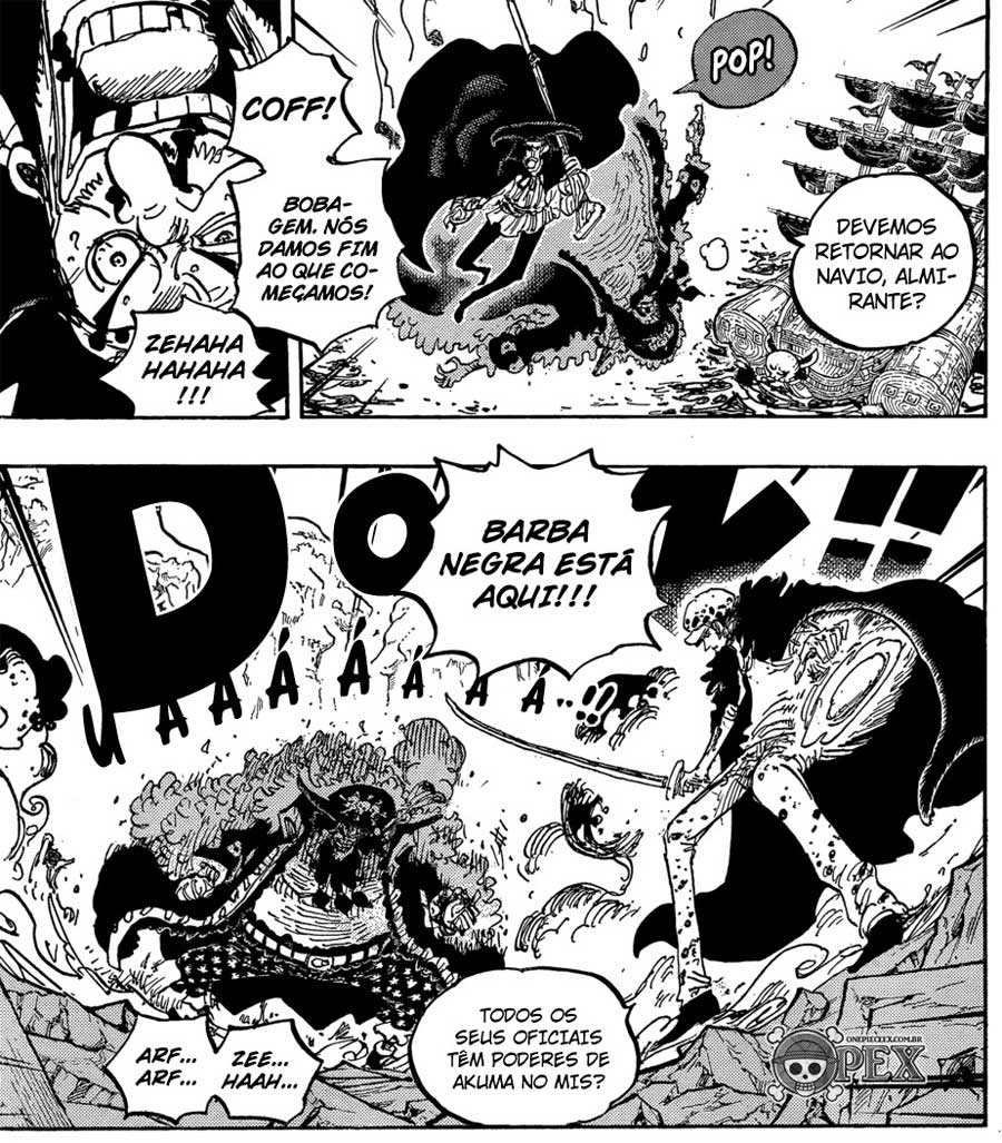 Law caiu também? Mangá 1079 de One Piece indica que Barba Negra venceu a luta! | Geekdama