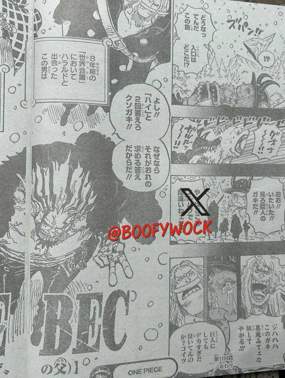 One Piece | Rocks D. Xebec é revelado em imagens vazadas do mangá 1154 ...