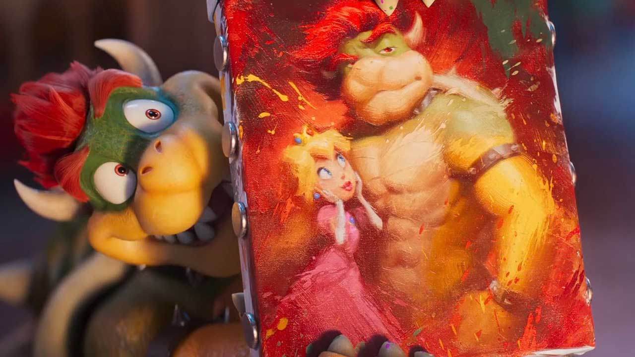 Super Mario Galaxy O Filme Pintura De “bowser Gostosão” Do Trailer